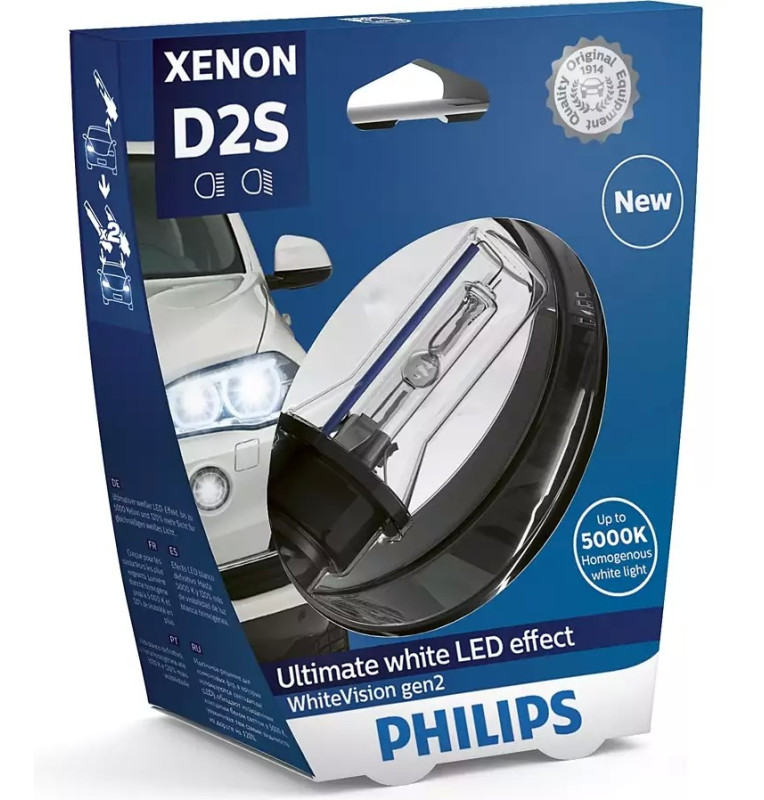 Lâmpada Xenon Philips Xenon WhiteVision Gen2 D1s, D2s, D2r, D3s S1